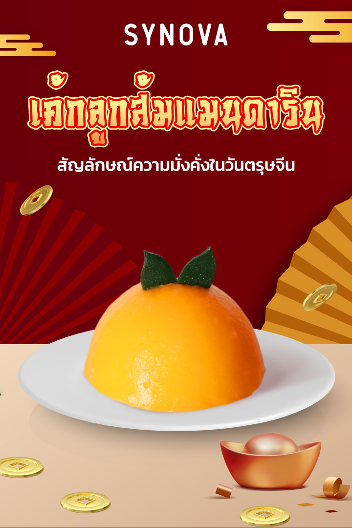 Orange Shaped Cake for Cafes During Chinese New Year | Synova Beverage ...
