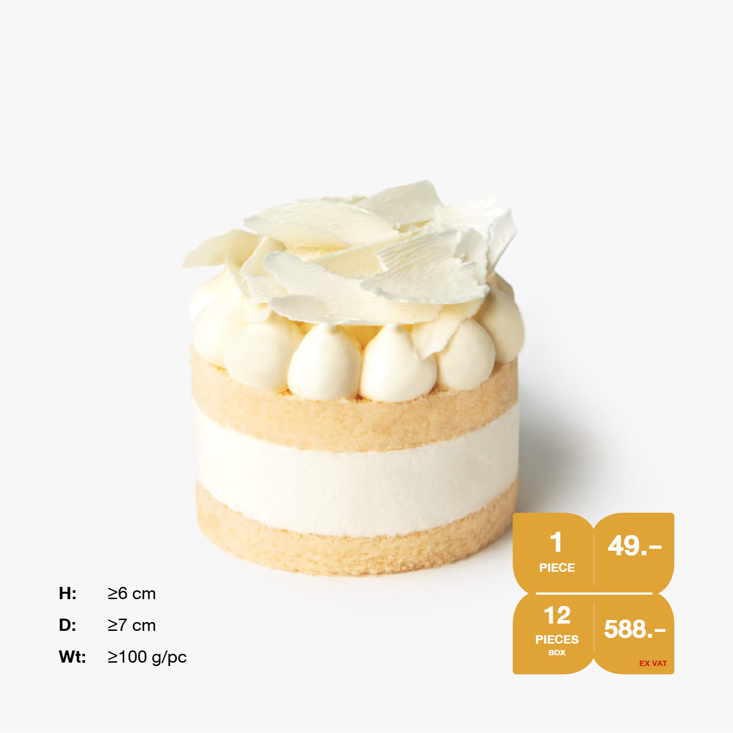 SYNOVA Snow pudding milk cake (Cylinder) (Box-12Pcs) | Synova Beverage ...