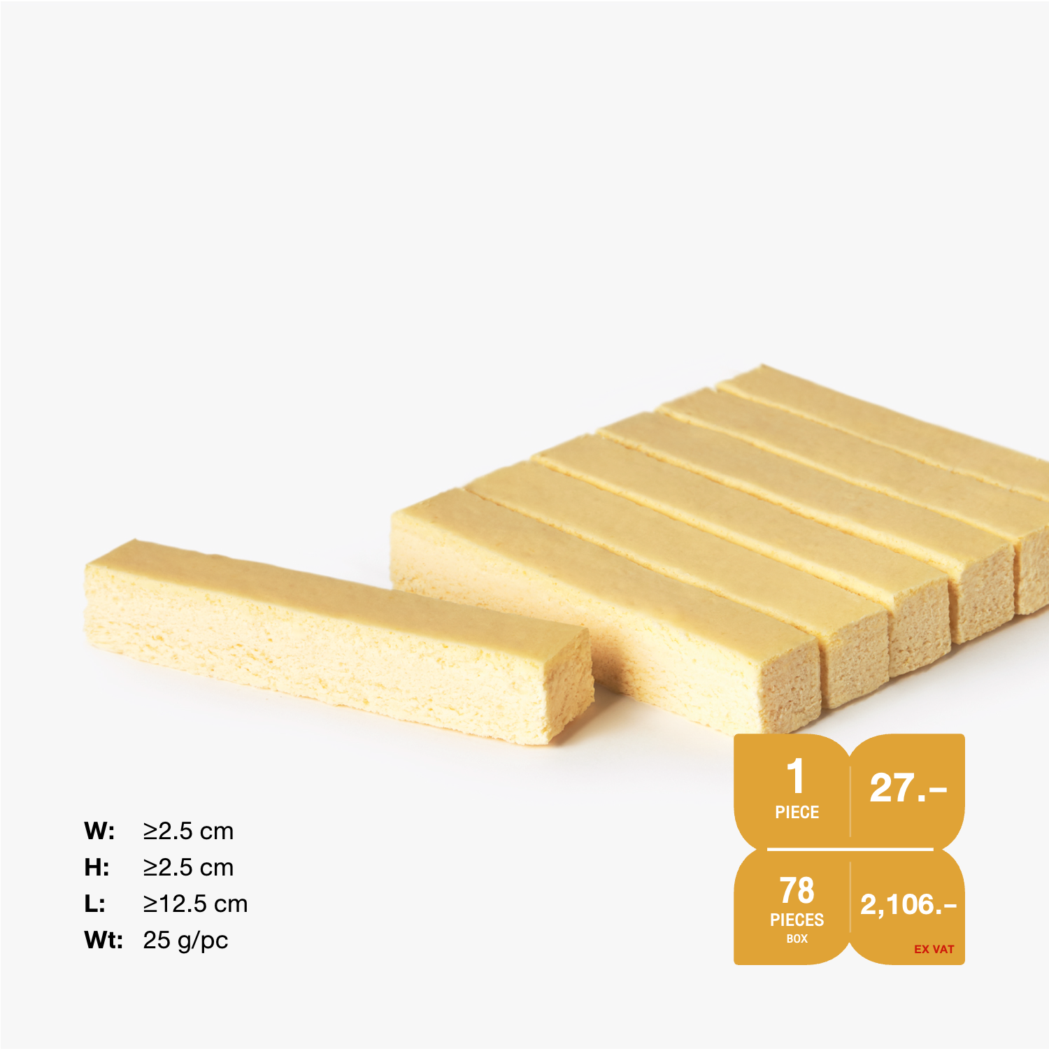 เค้กแช่แข็ง SYNOVA : คอตตอนชีสเค้กบาร์ (กล่อง) | Synova Beverage ...