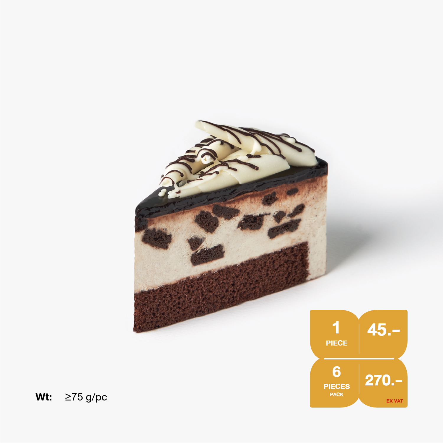 SYNOVA Cookie & Cream Cake (Pack-6Pcs) | Synova Beverage & Bakery ...