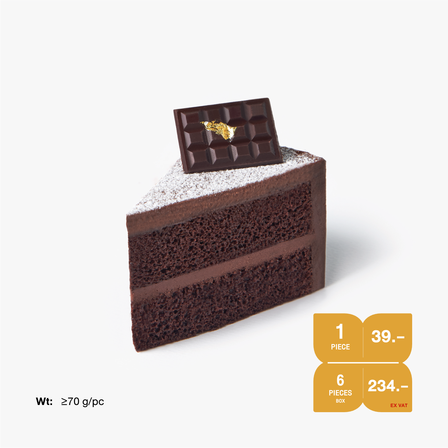 SYNOVA Mini Devil's Chocolate Cake (Size 2 Pound) (Pack-6pcs) | Synova ...