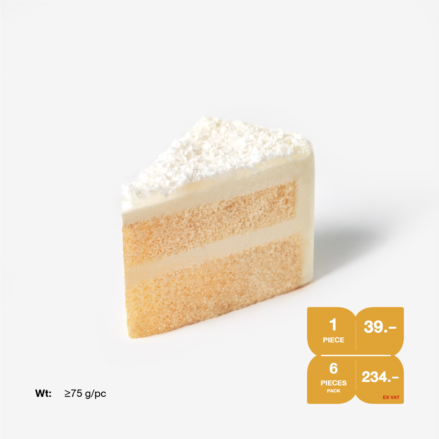 SYNOVA Mini Coconut Mousse Cake (Size 2 Pound) (Pack) | Synova Beverage ...